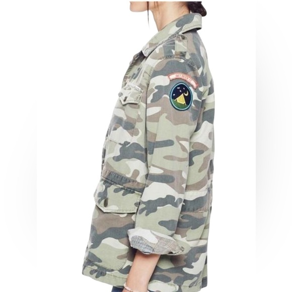 MOTHER | Jackets & Coats | Mother Loose Veteran Green Camo Utility ...